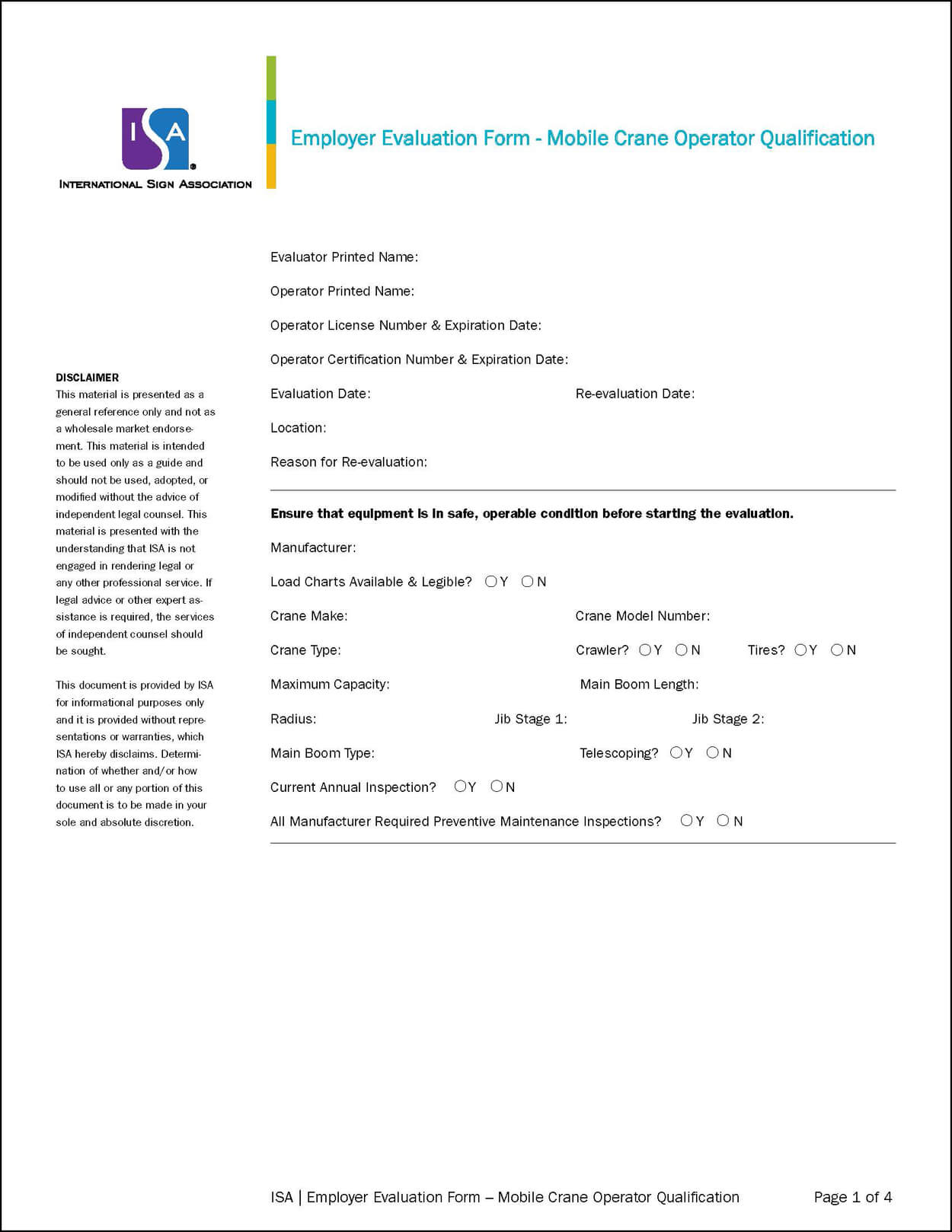 Crane Operation - International Sign Association